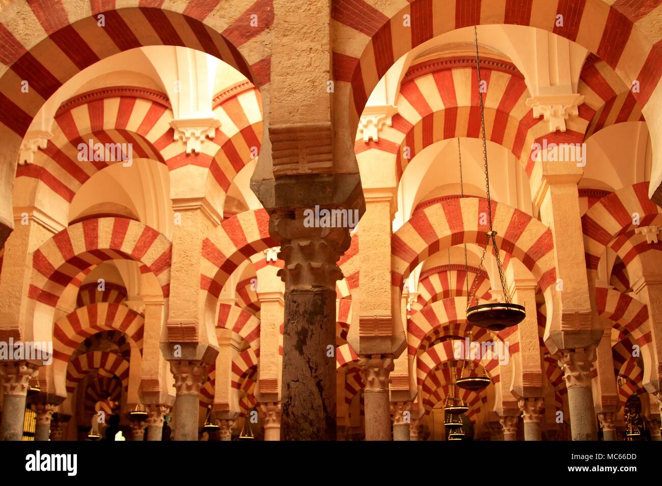 Hypostyle Hall with Red and White Arches, Mosque-Cathedral of Cordoba ...