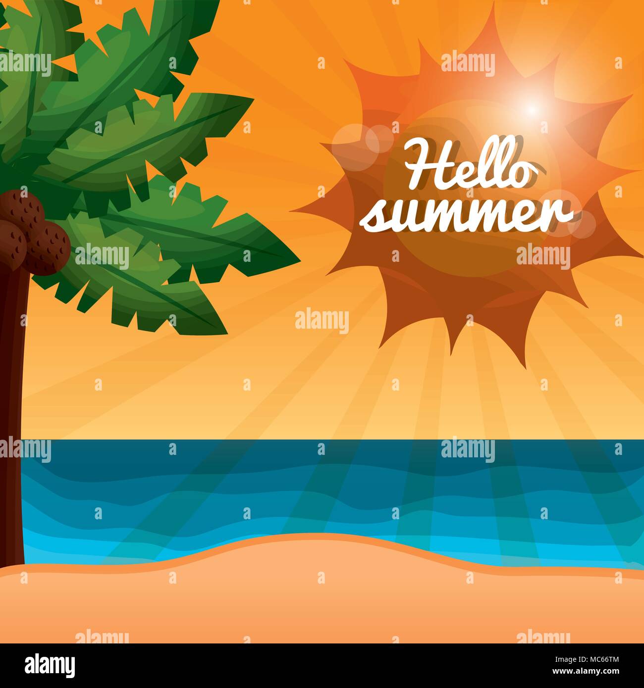 Summer solstice design Stock Vector Images - Alamy