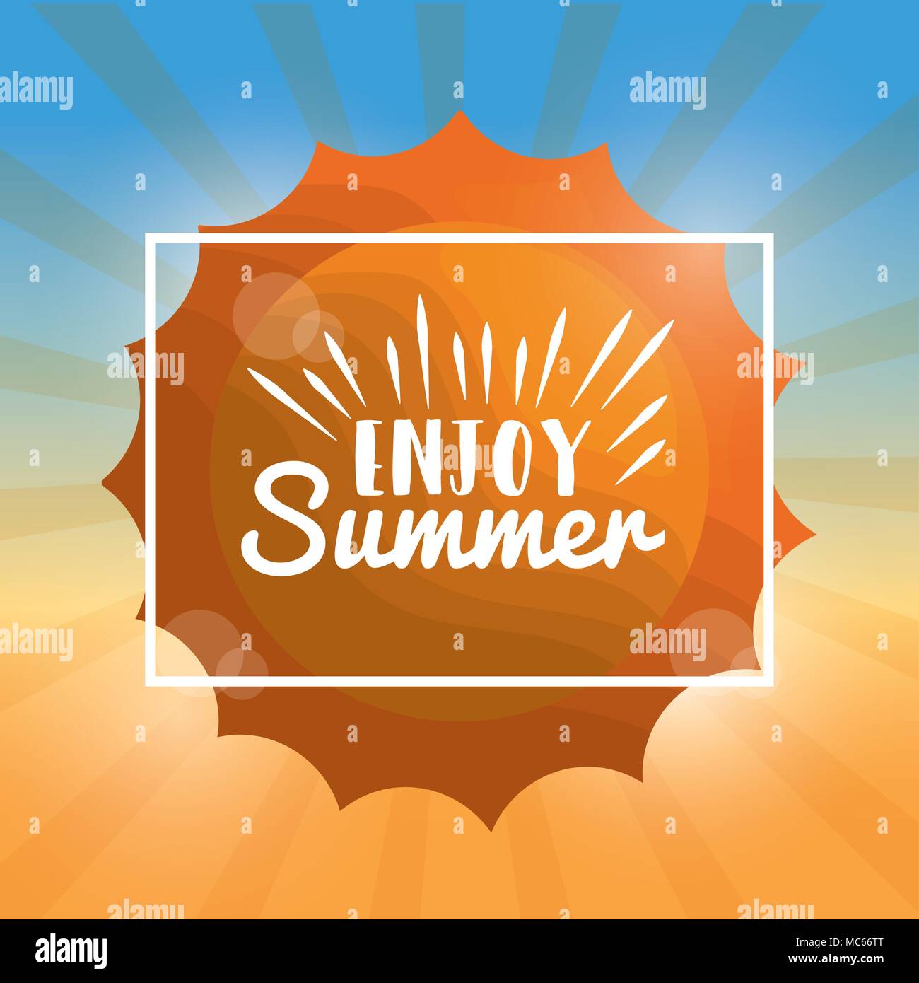 enjoy summer vacations Stock Vector Image & Art - Alamy