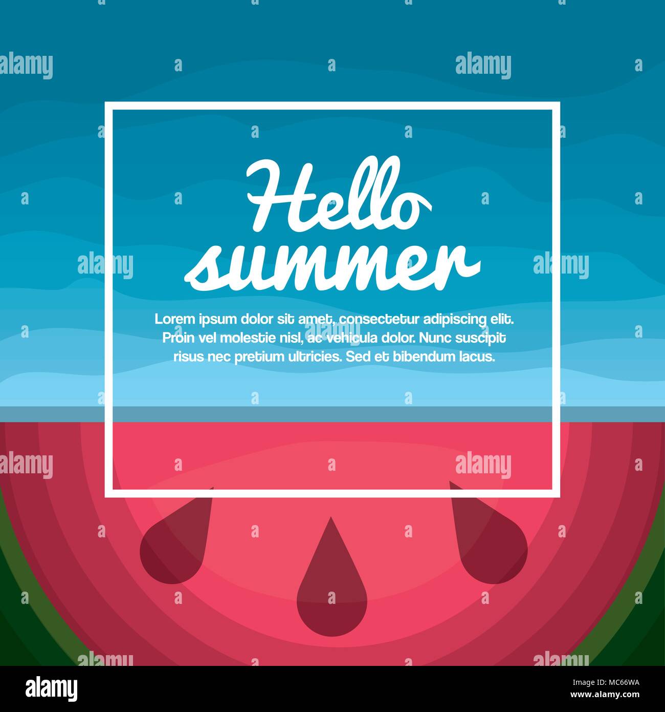 Hello summer sunshine hand Stock Vector Images - Alamy