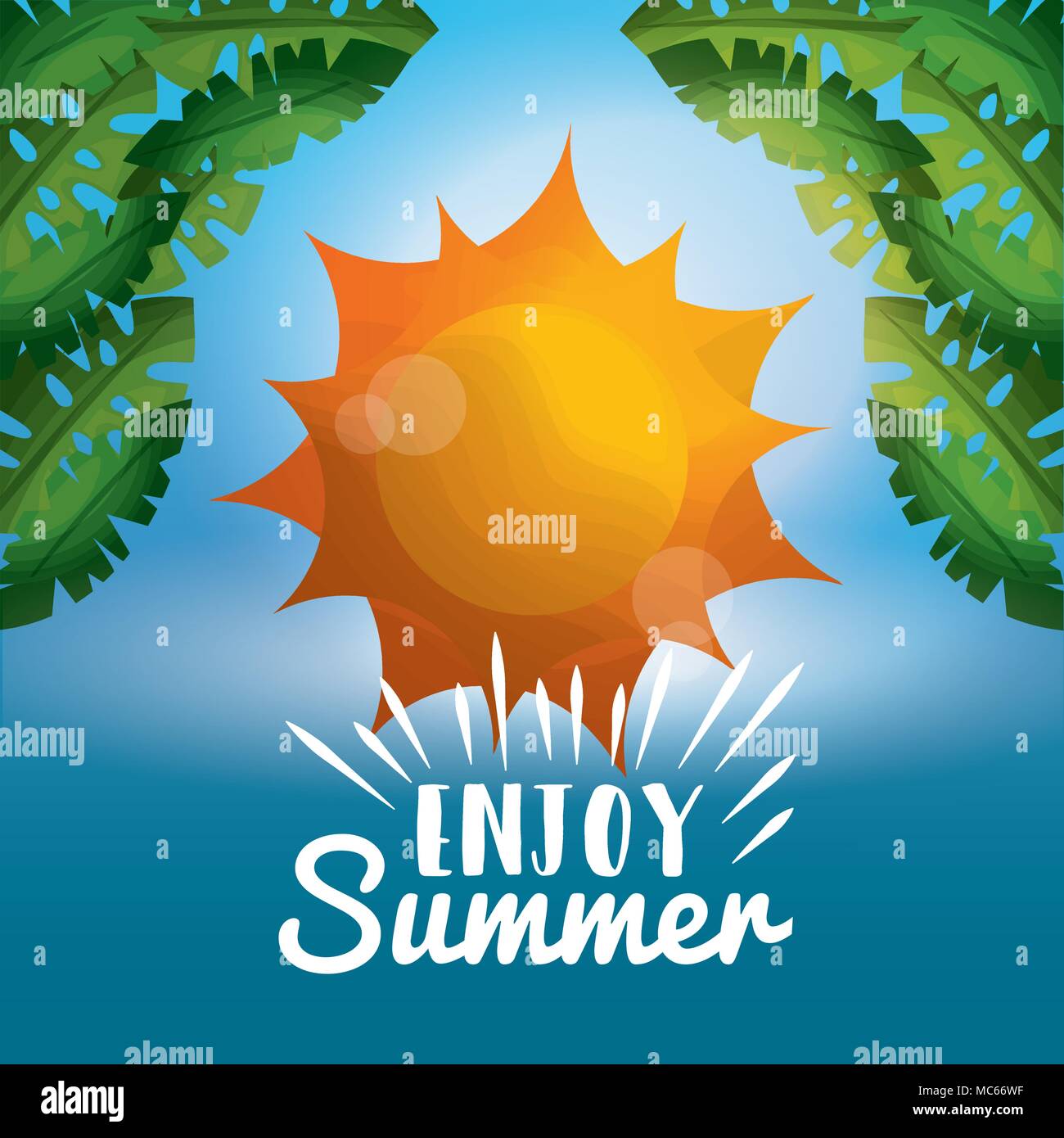 enjoy summer vacations Stock Vector Image & Art - Alamy