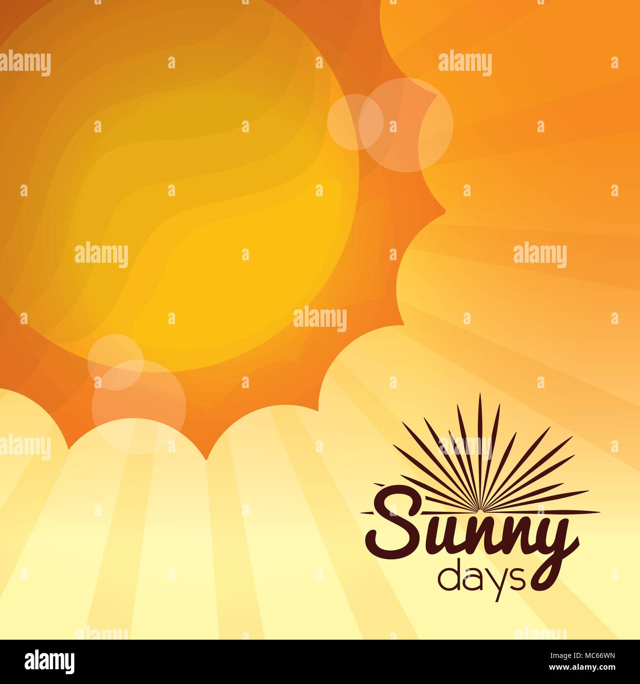 sunny days card Stock Vector Image & Art - Alamy