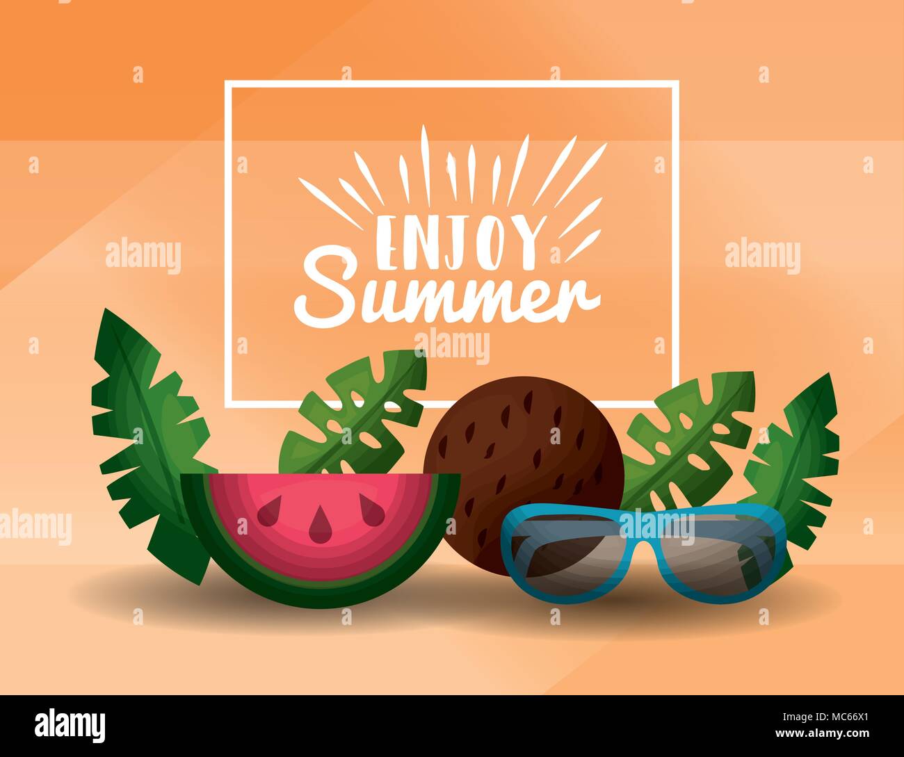 enjoy summer vacations Stock Vector Image & Art - Alamy
