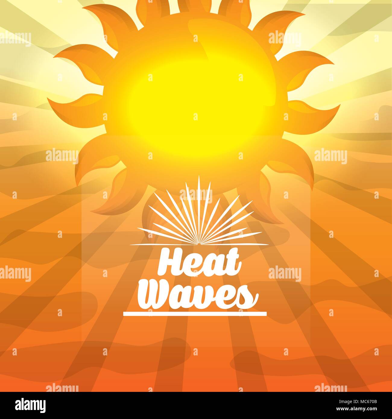Summer heat waves Stock Vector Images - Alamy