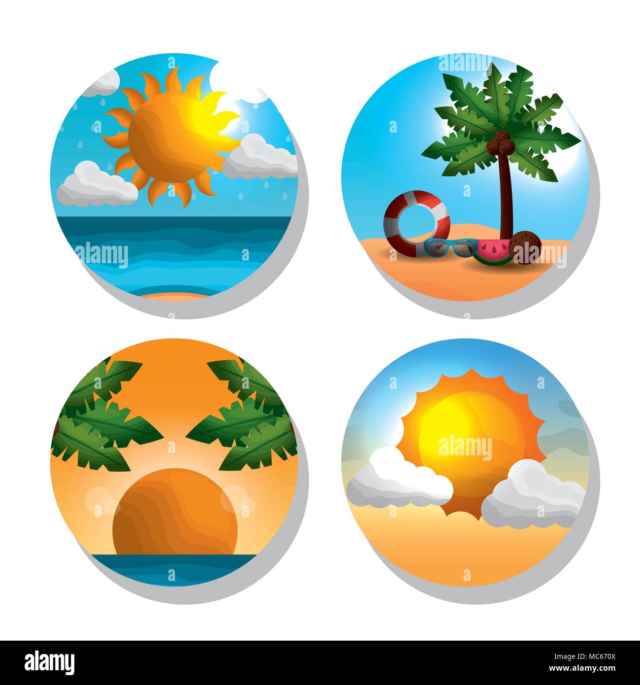 season summer image Stock Vector Image & Art - Alamy