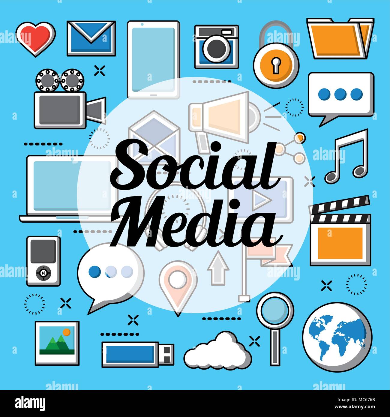 social media networks Stock Vector Image & Art - Alamy