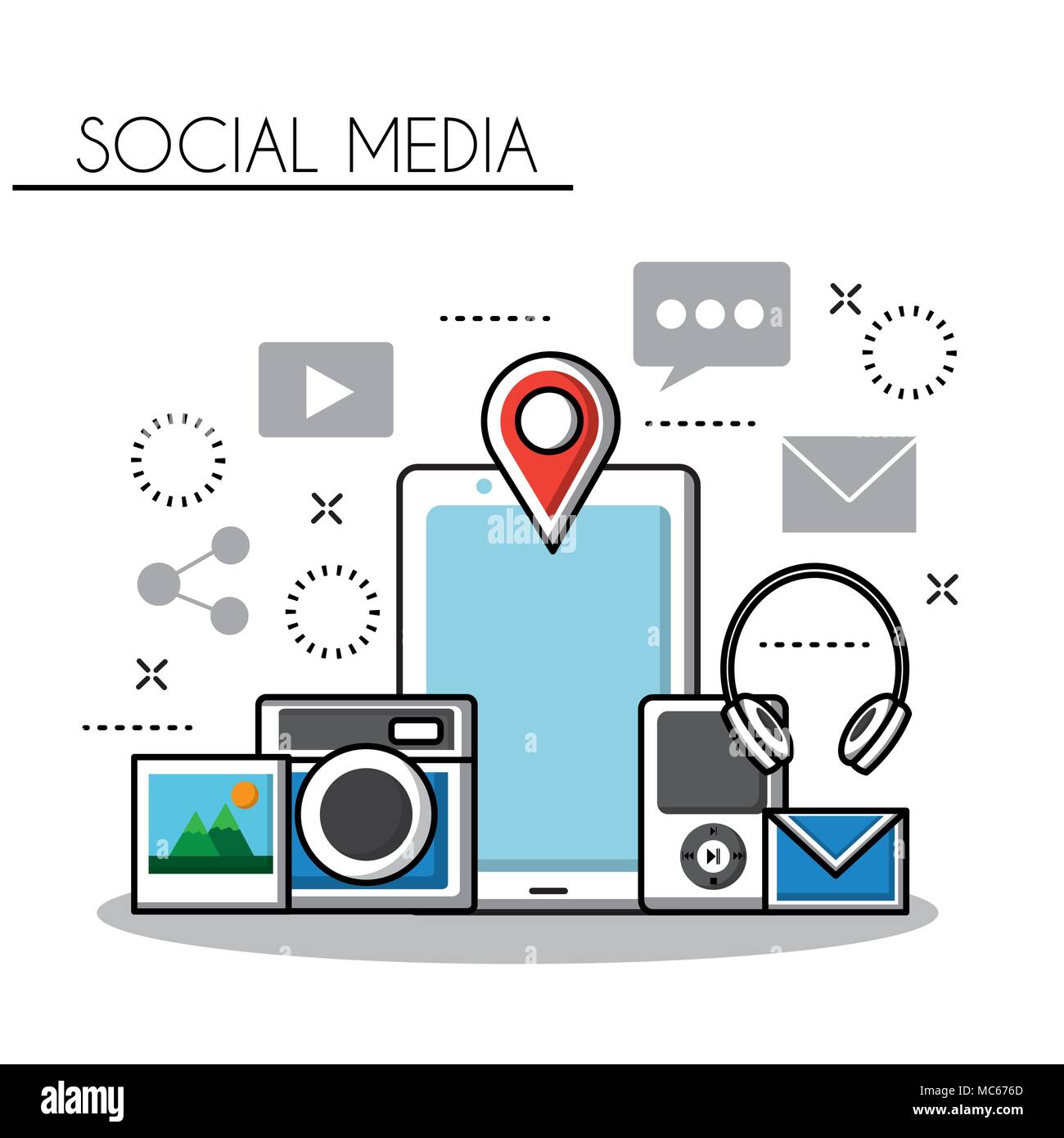 social media networks Stock Vector Image & Art - Alamy