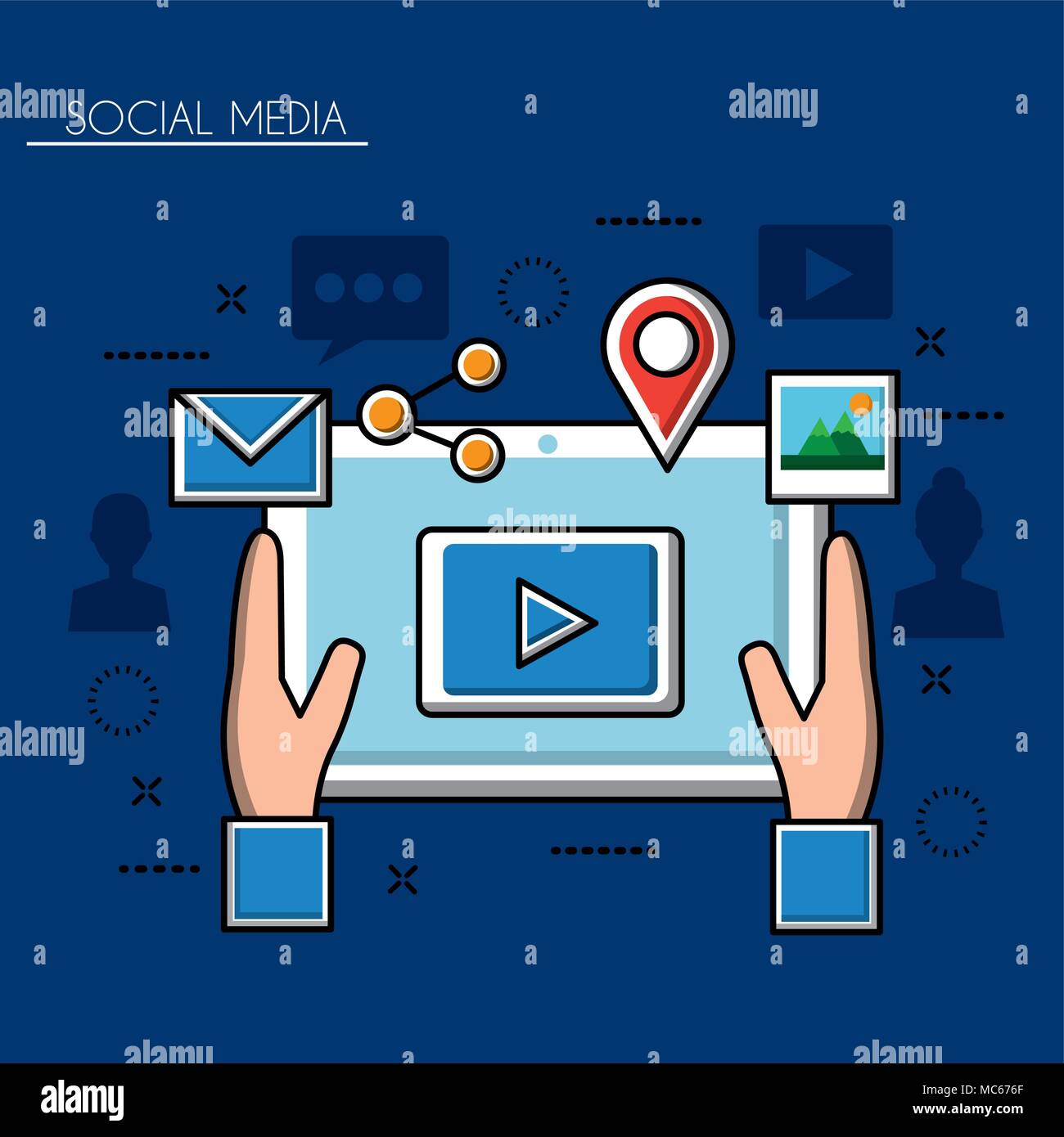 social media networks Stock Vector Image & Art - Alamy