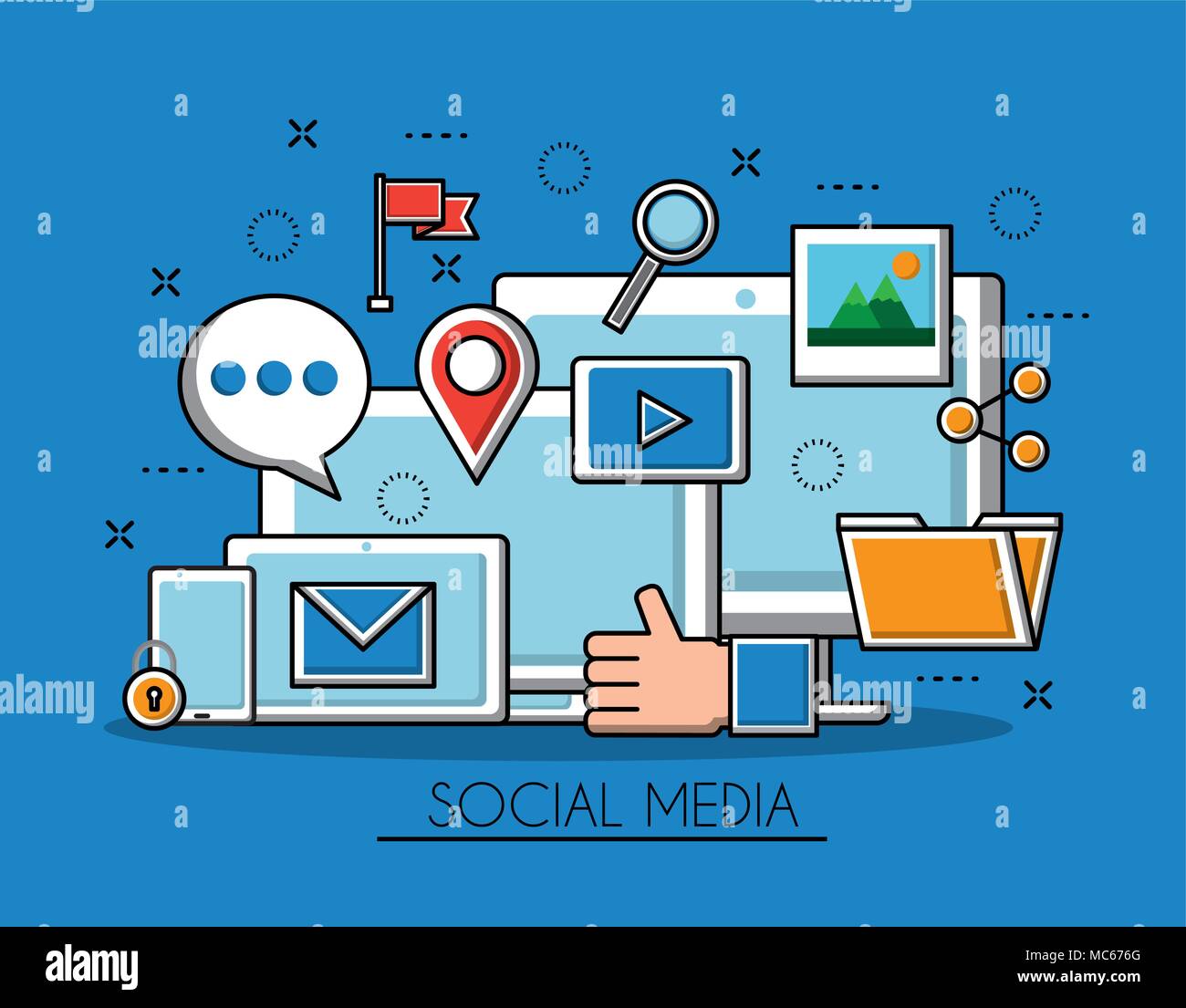 social media networks Stock Vector Image & Art - Alamy