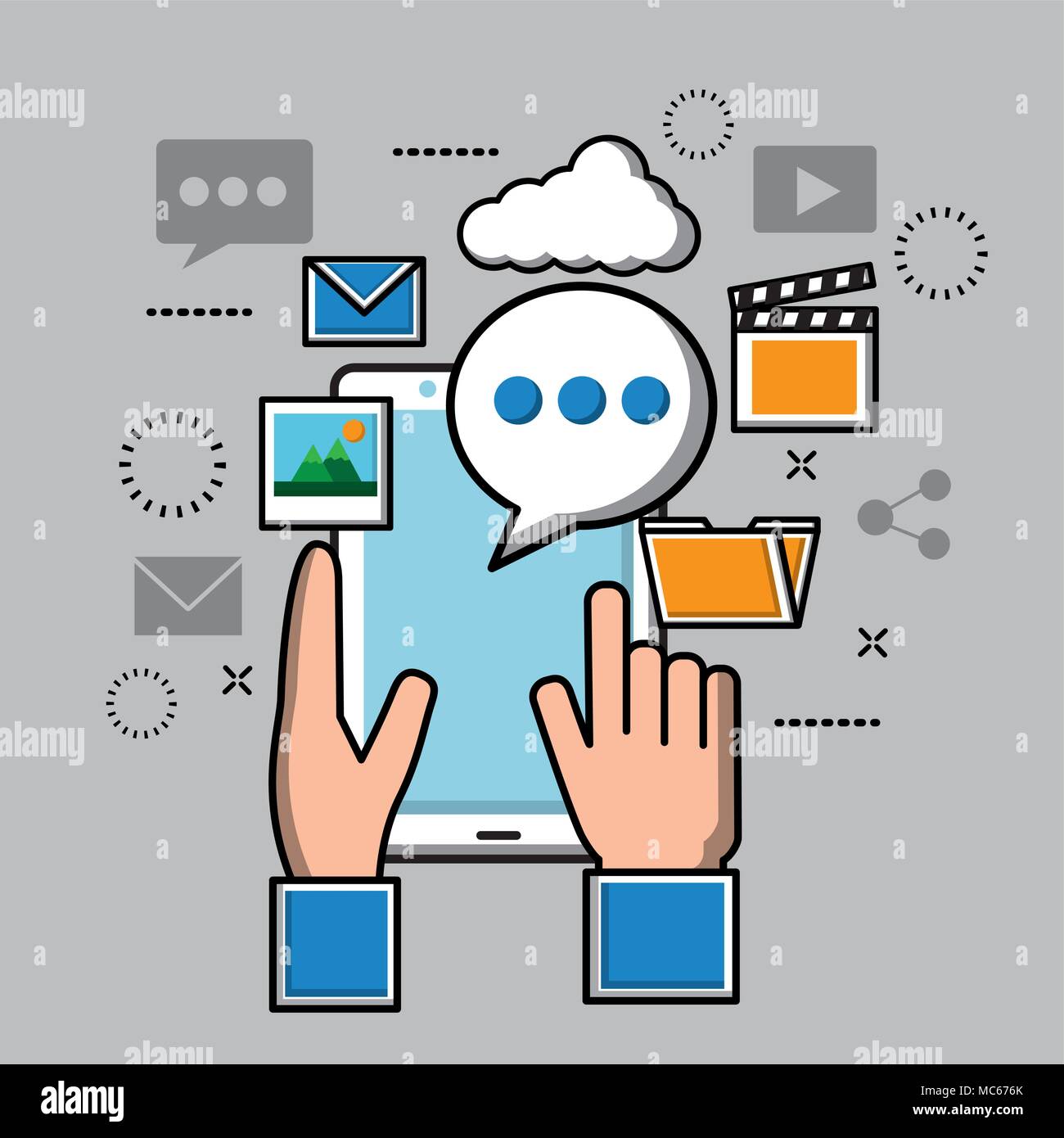 social media networks Stock Vector Image & Art - Alamy