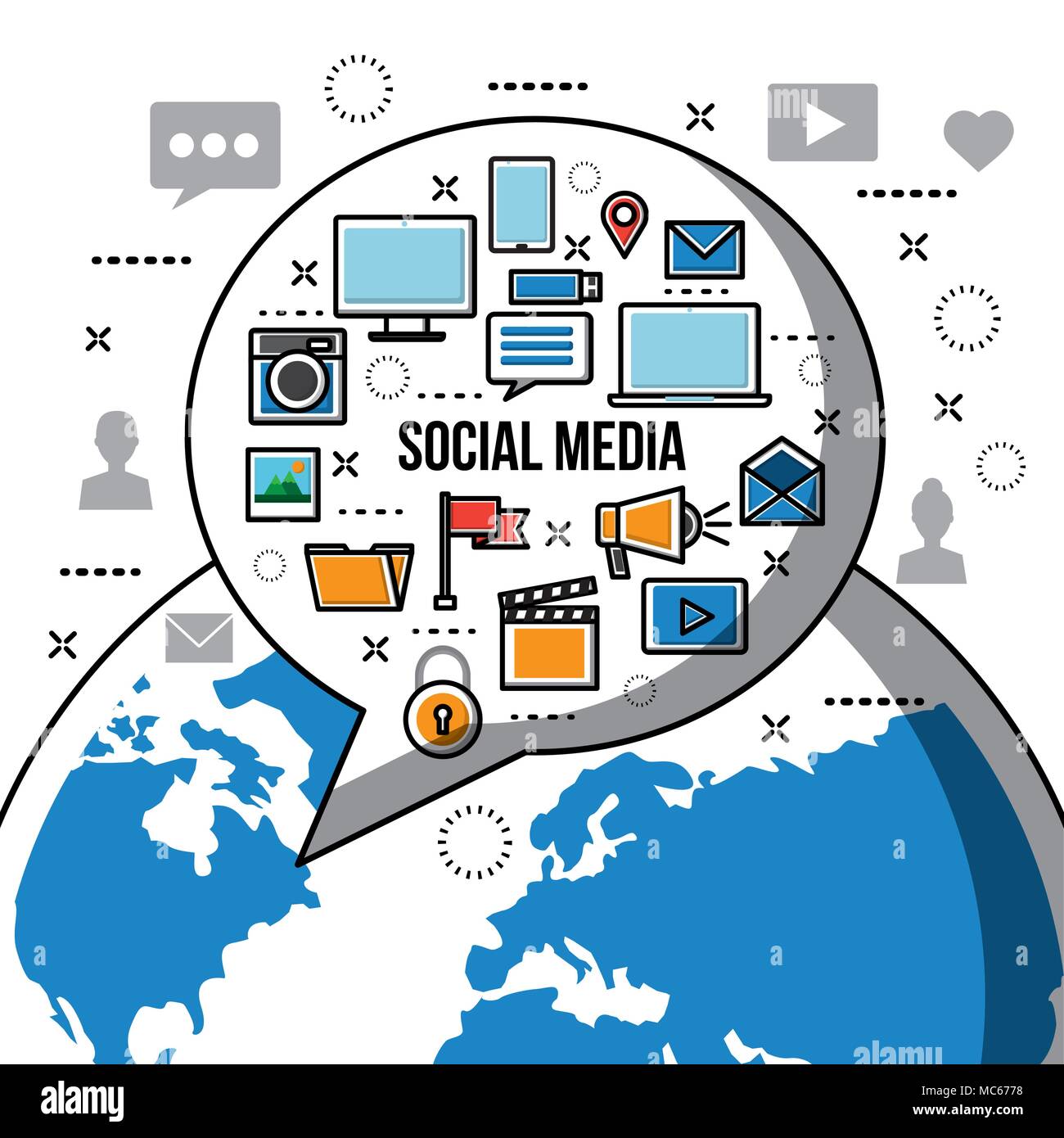social media networks Stock Vector Image & Art - Alamy