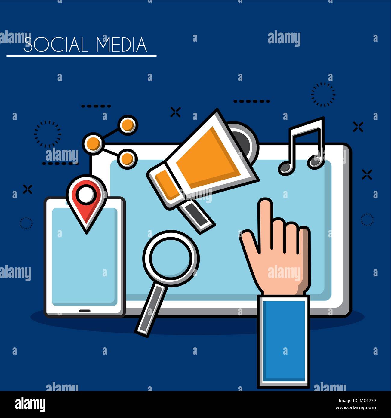 social media networks Stock Vector Image & Art - Alamy