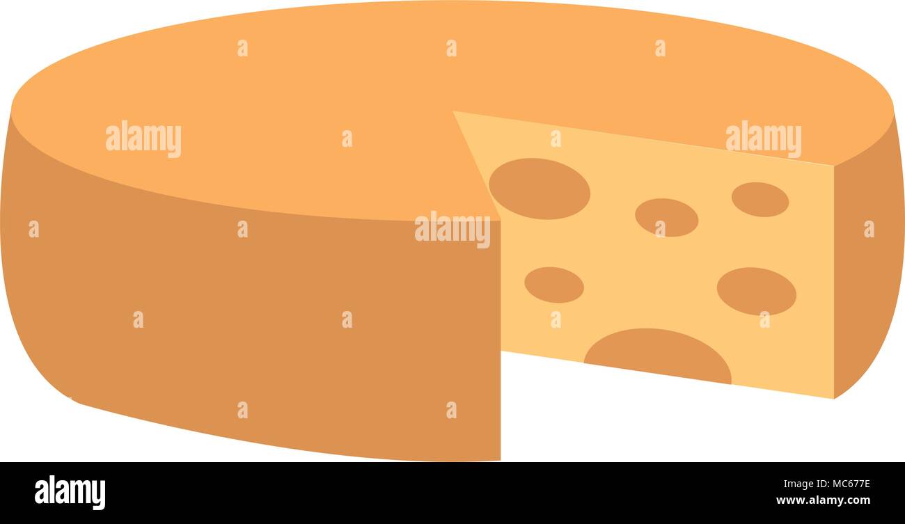 big round cheese delicious image Stock Vector Image & Art - Alamy