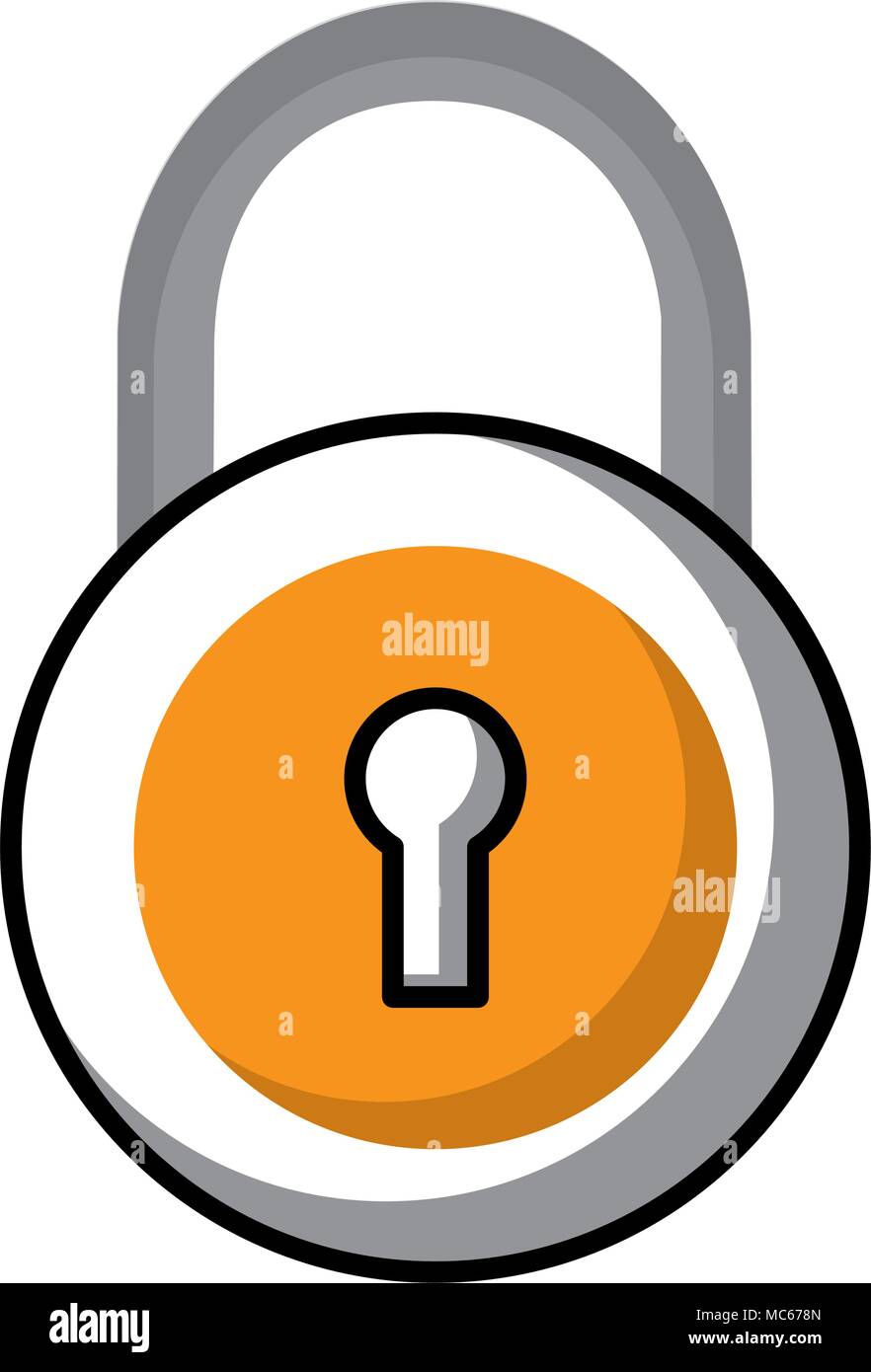 padlock security data internet protection symbol Stock Vector Image ...