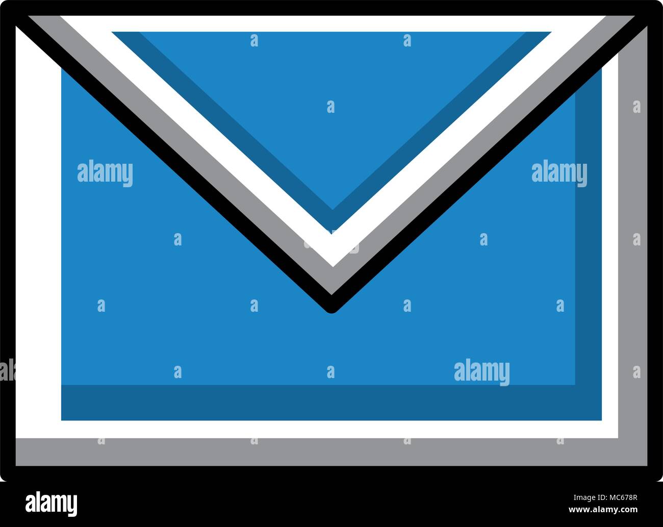 email message notification social media Stock Vector Image & Art - Alamy