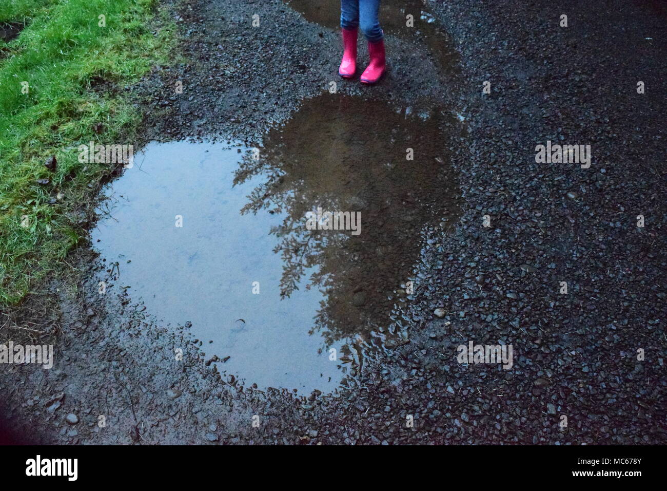 Heart Shape Puddle Stock Photo - Alamy