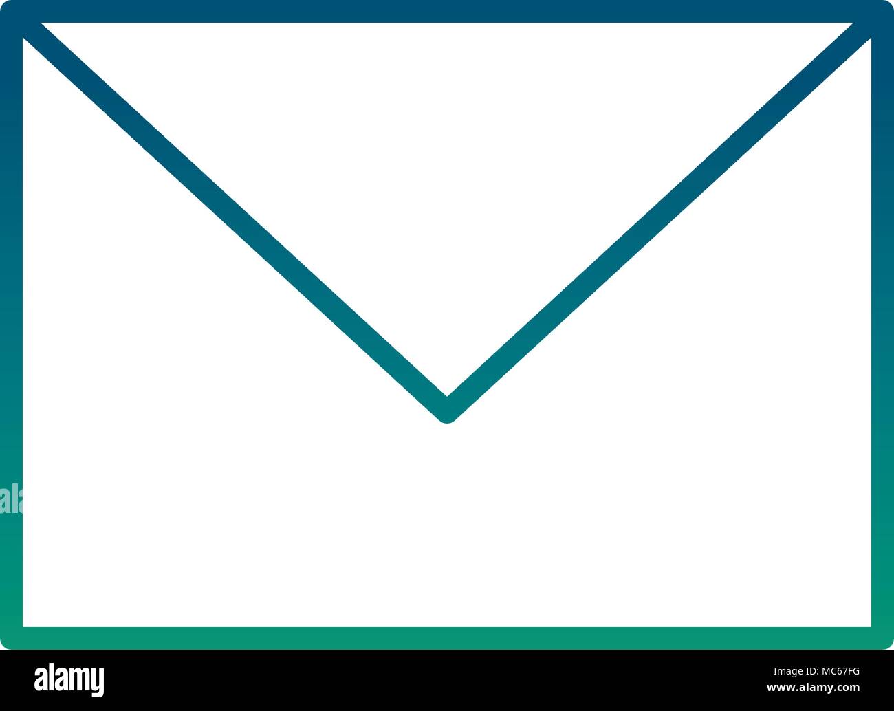 envelope mail message isolated icon Stock Vector Image & Art - Alamy