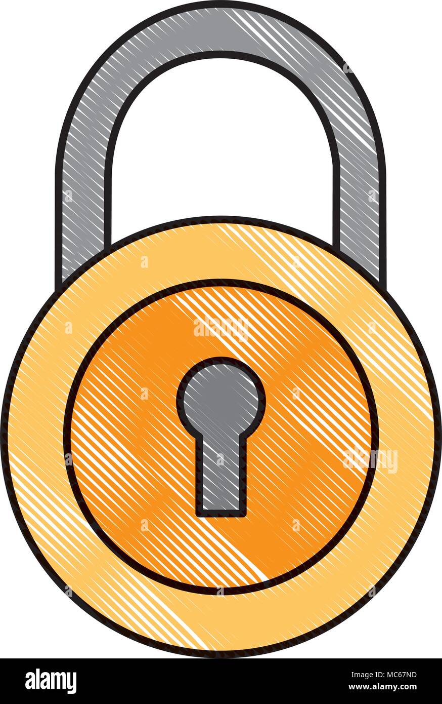 padlock security data internet protection symbol Stock Vector Image ...