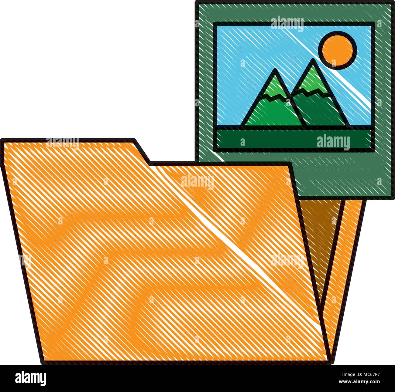 social media folder file picture photos social media Stock Vector Image ...
