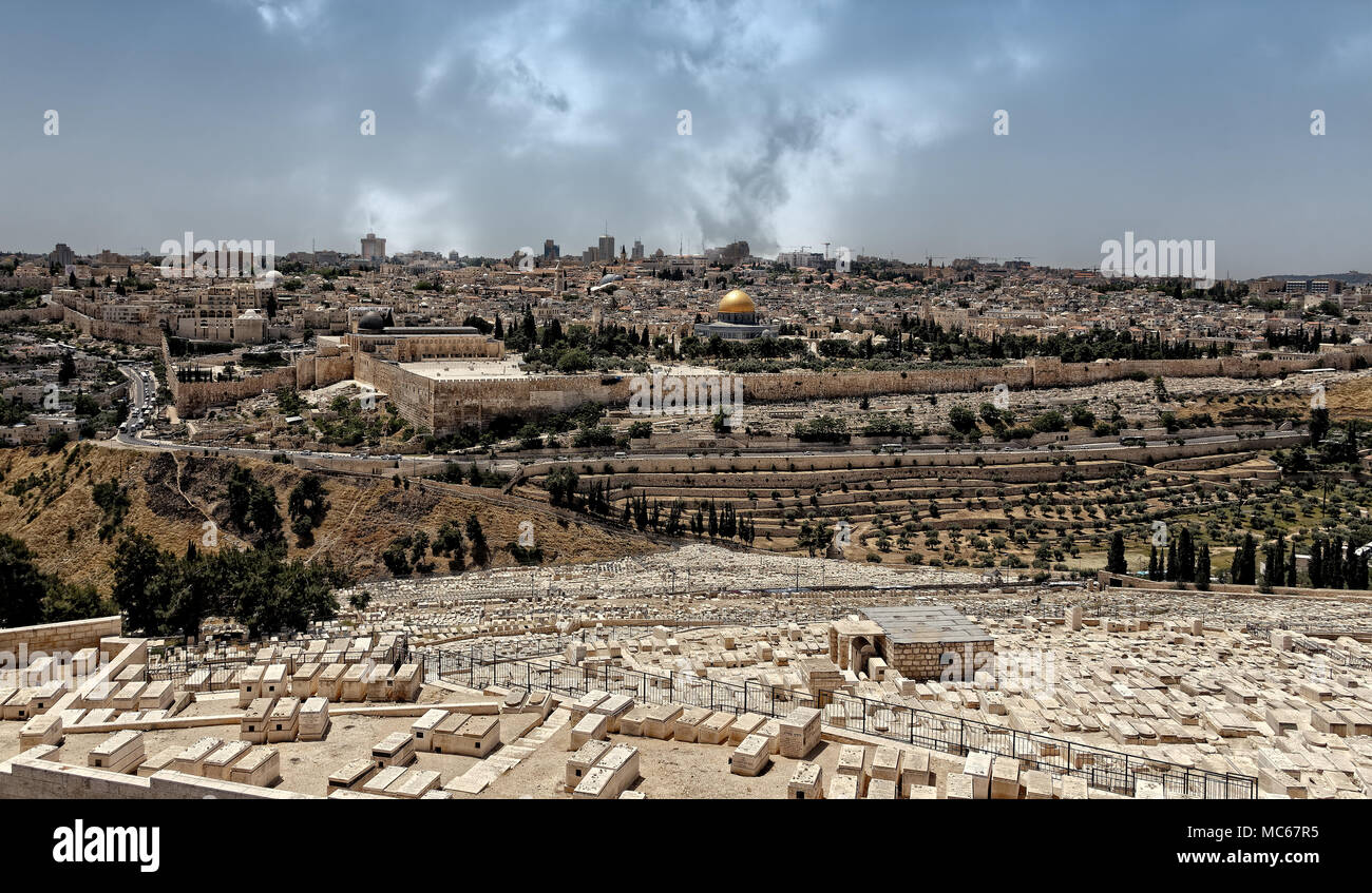Historischer jüdischer Friedhof von Jerusalem - Jerusalem, Mount of ...