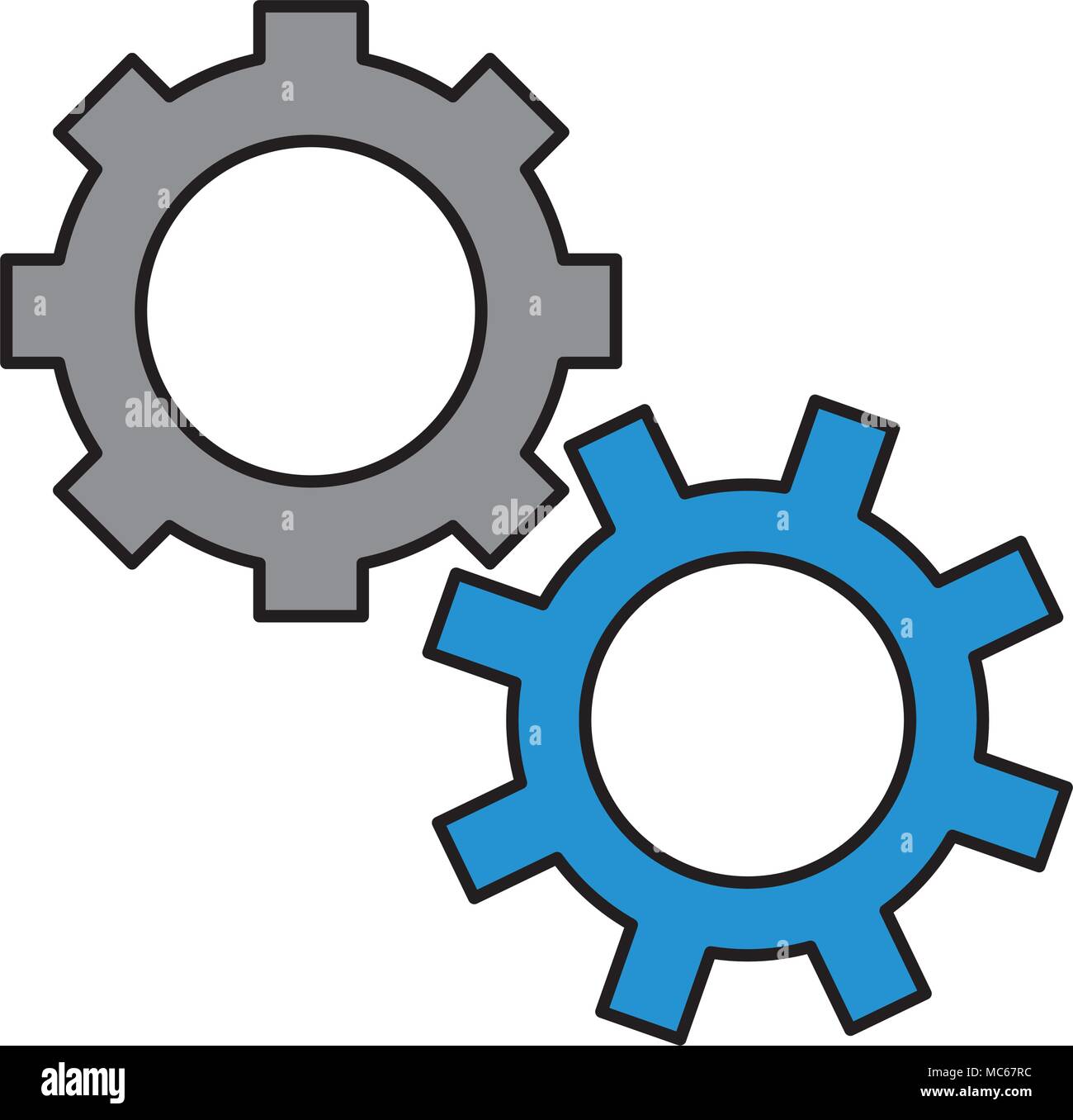 gears mechanical cogwheel work icon Stock Vector Image & Art - Alamy