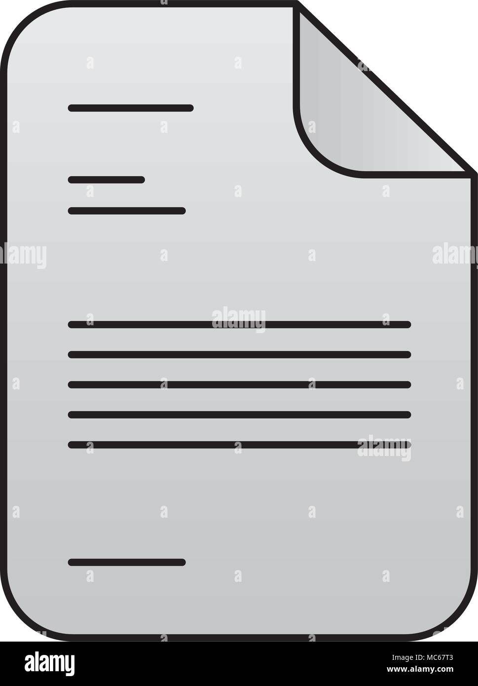 document paper office file image Stock Vector Image & Art - Alamy