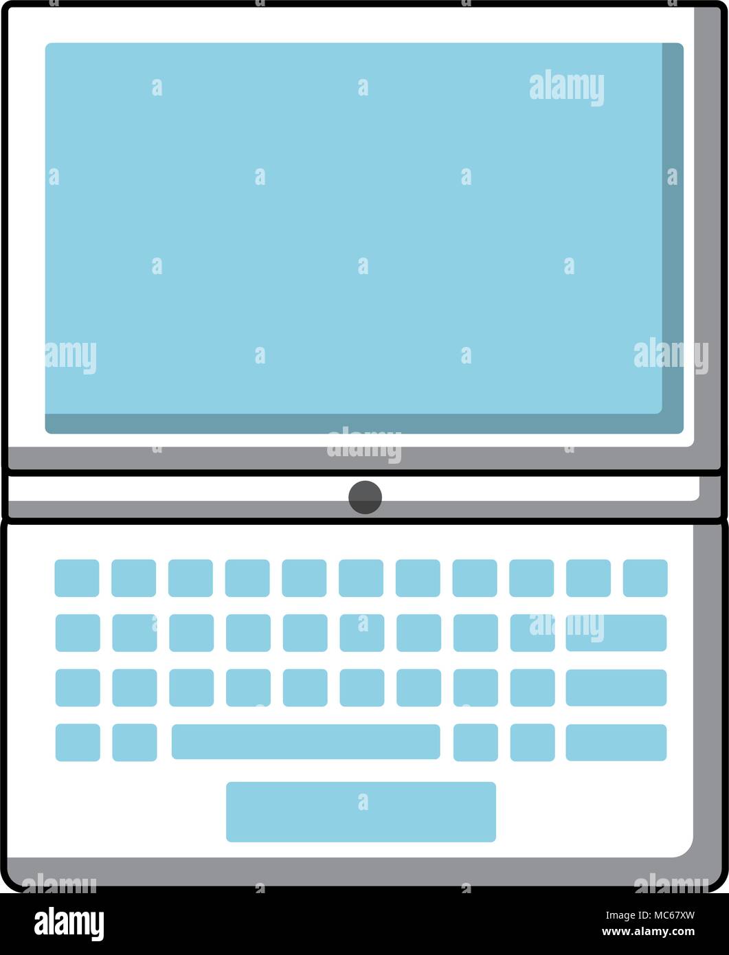 Wireless laptop blank green screen Stock Vector Images - Alamy