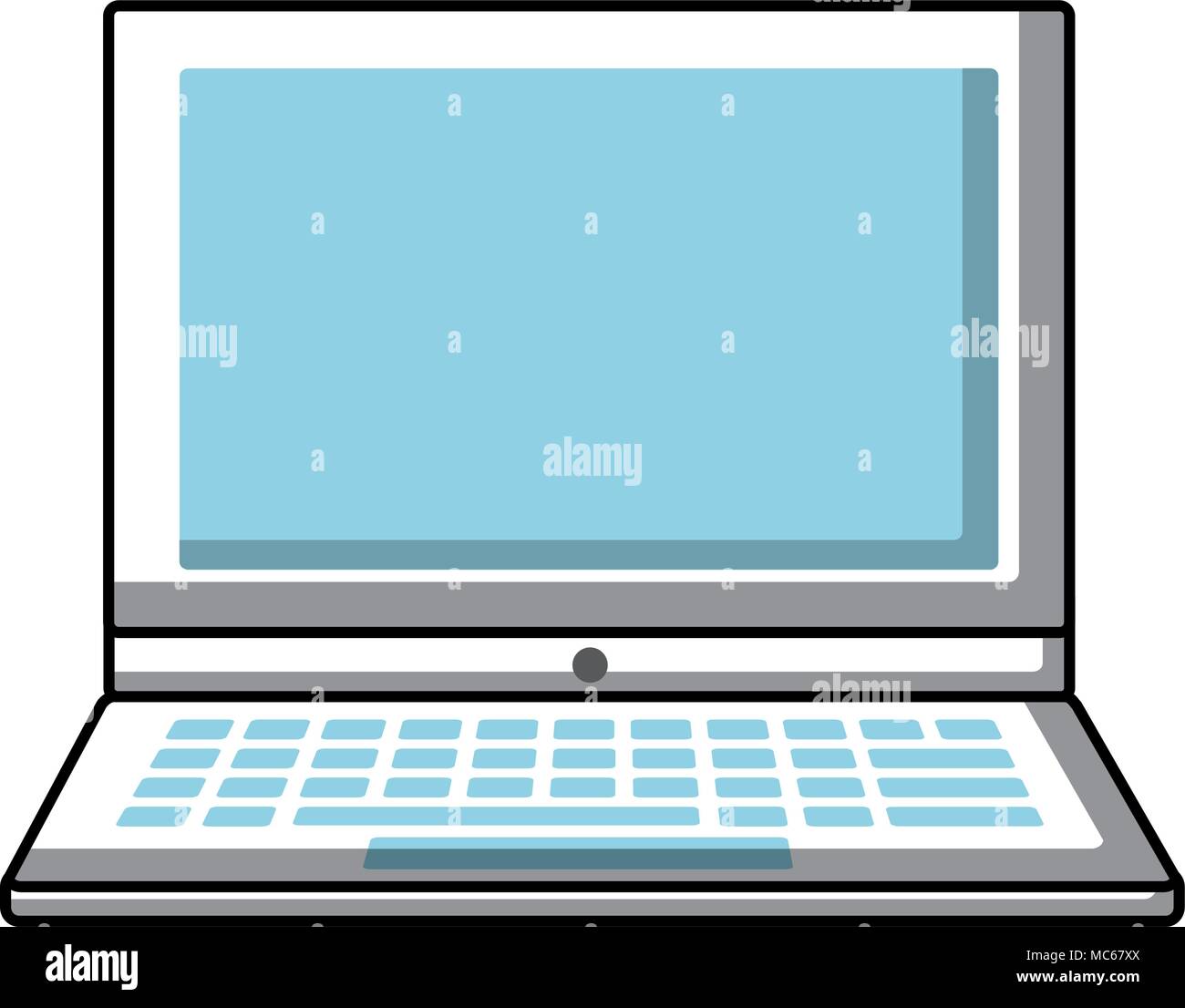 laptop computer device isolated icon Stock Vector Image & Art - Alamy
