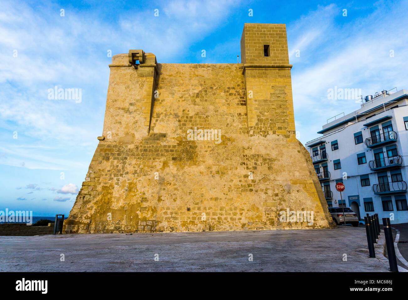 Wignacourt tower, St Pauls Bay, Malta, Europe Stock Photo - Alamy