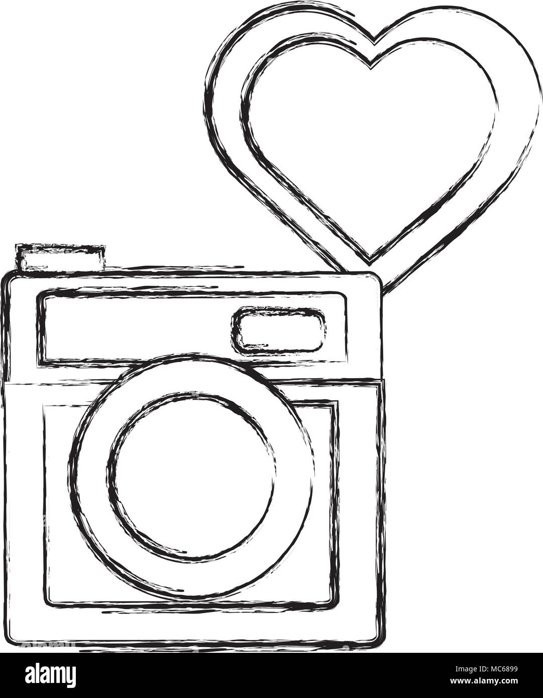 camera photographic with heart Stock Vector Image & Art - Alamy