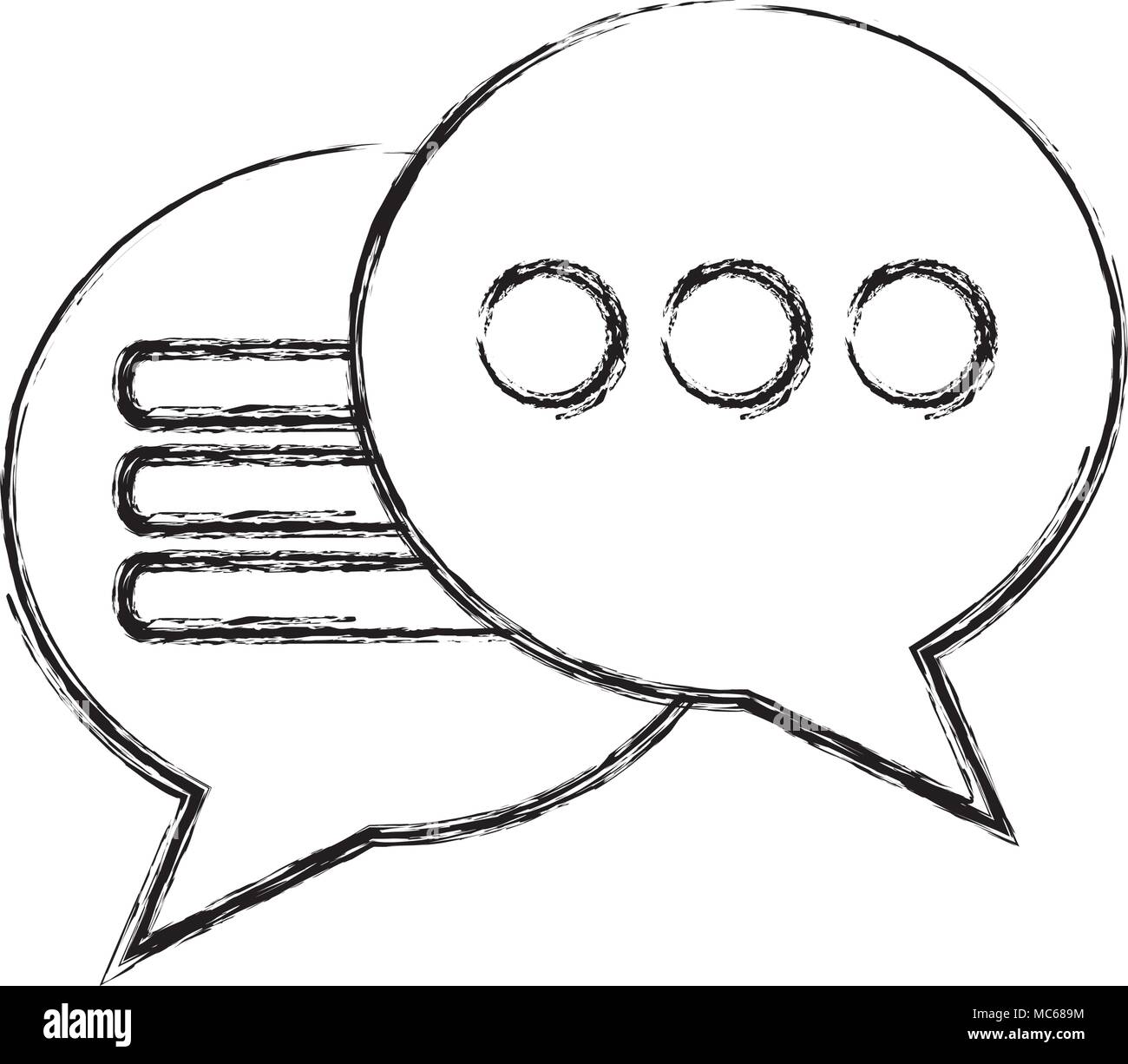 speech bubbles comunication icon Stock Vector Image & Art - Alamy