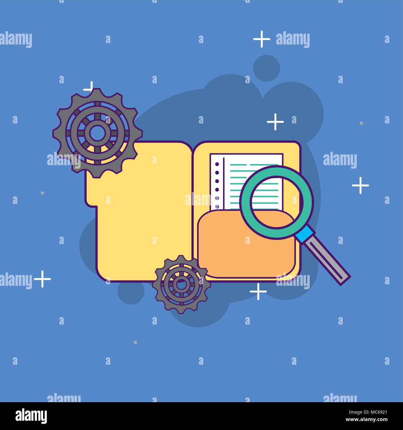 Document management system image Stock Vector Images - Alamy