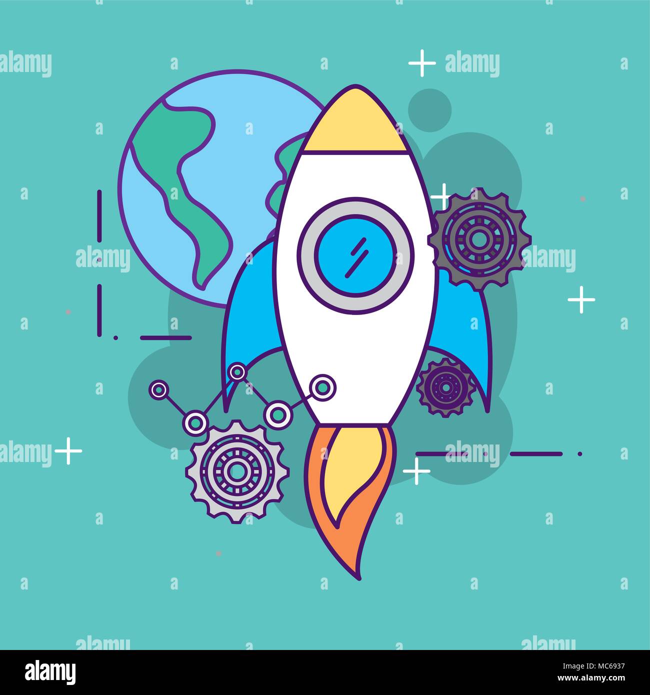 Engine start icon website Stock Vector Images - Alamy