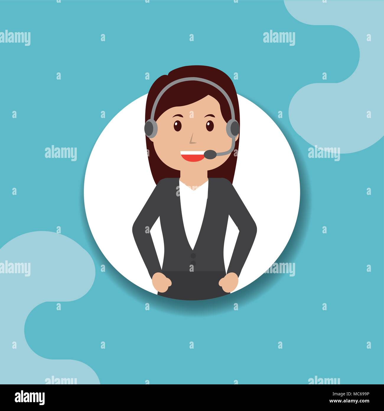 Office workers talking desk Stock Vector Images - Alamy