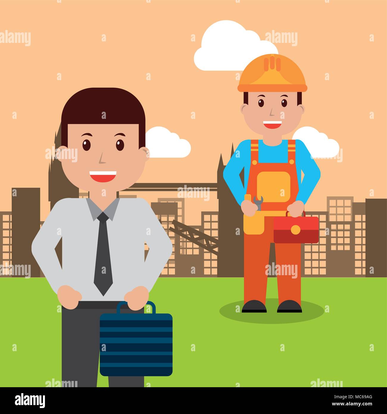 people workers profession Stock Vector Image & Art - Alamy