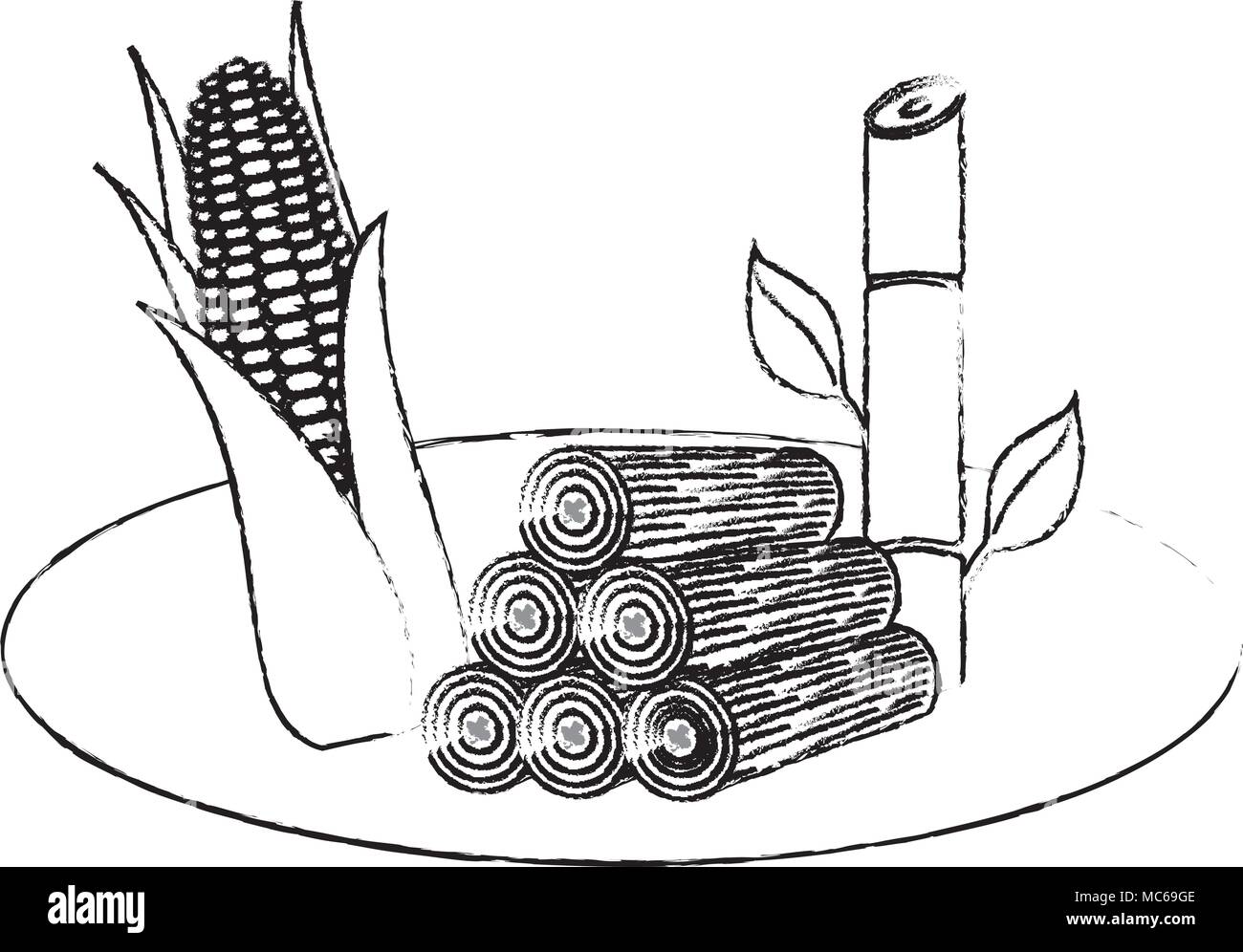 Bio energy crop Stock Vector Images - Alamy