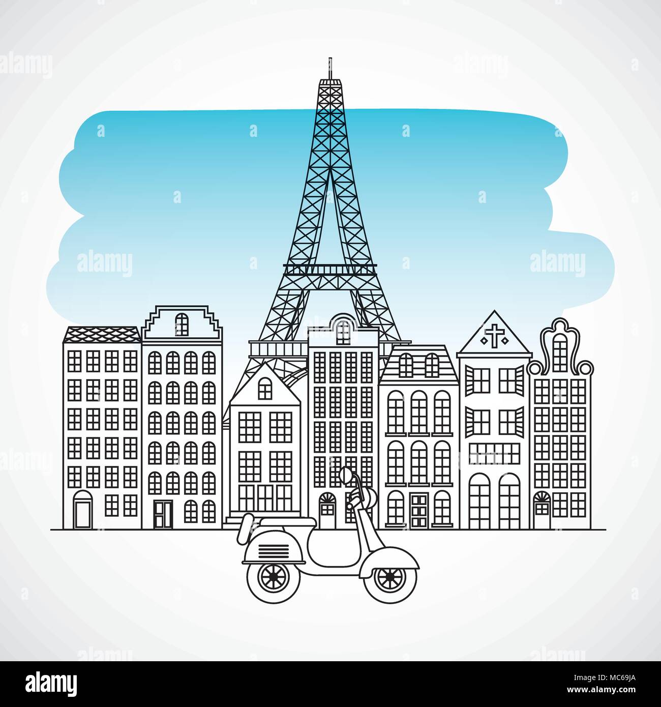 Cafe culture france Stock Vector Images - Alamy