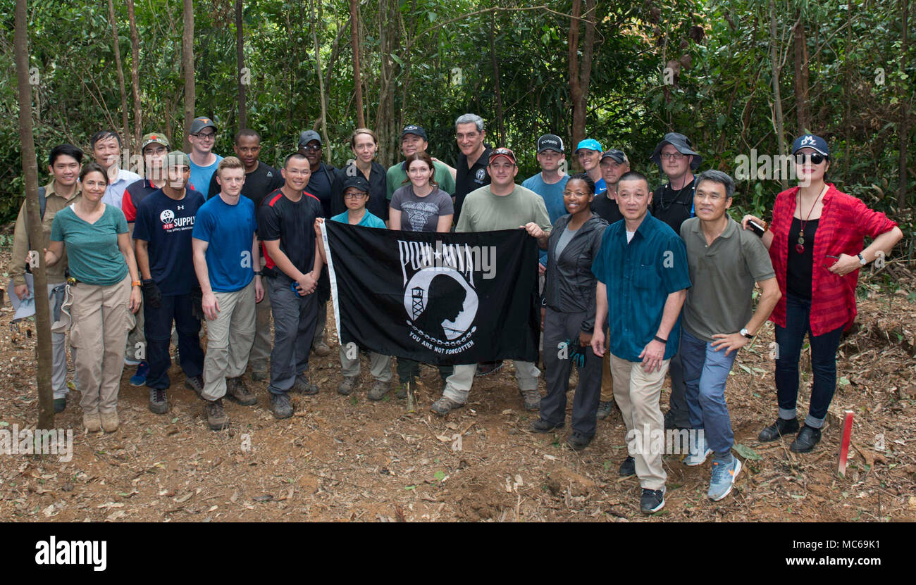 Defense POW/MIA Accounting Agency (DPAA) recovery team members pose for ...
