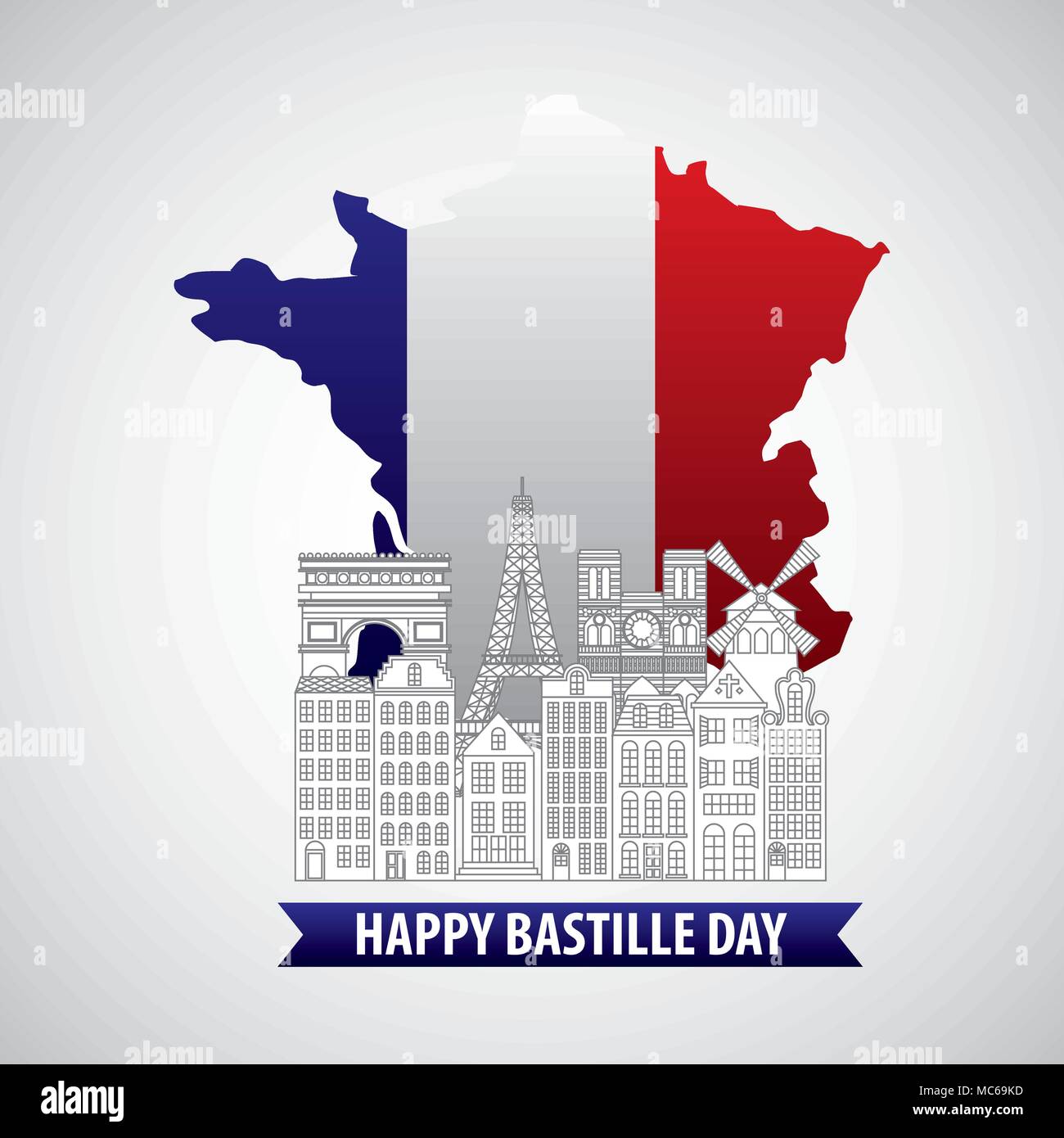 Creative france map flag Stock Vector Images - Alamy