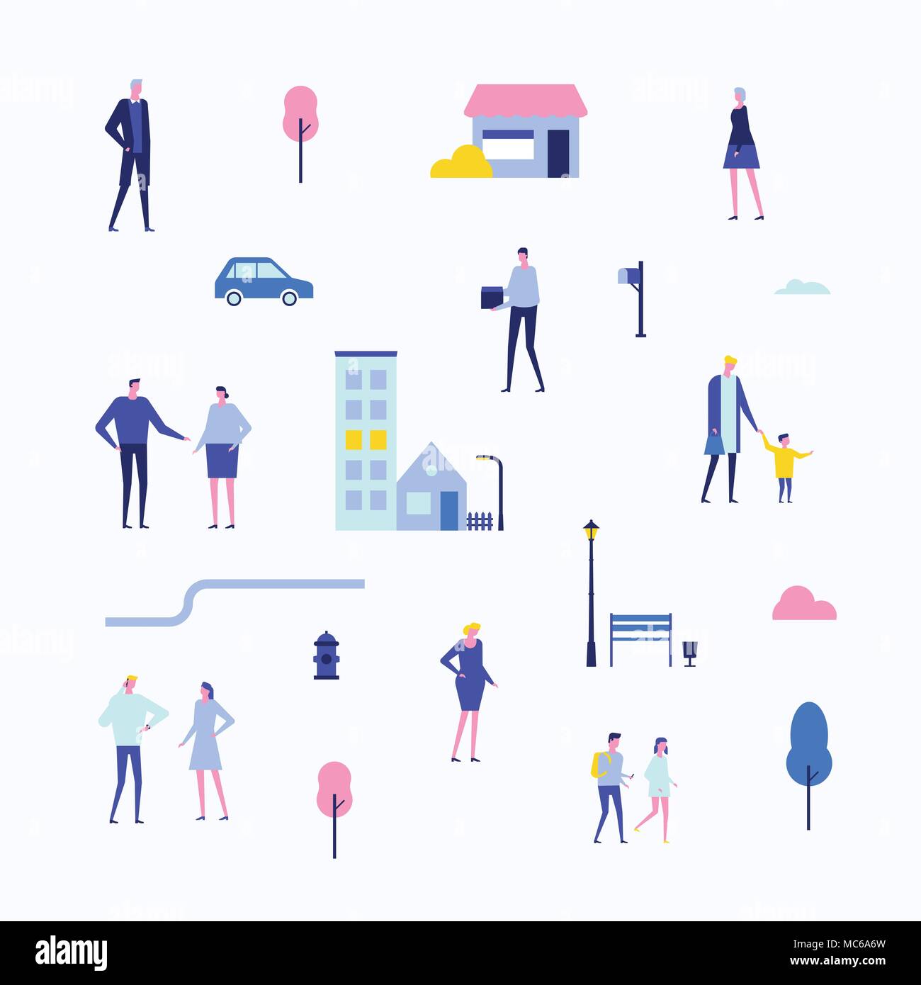 House of the citizens Stock Vector Images - Alamy