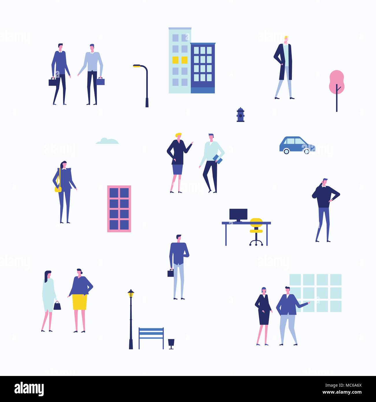 Office life vector concept Stock Vector Images - Alamy