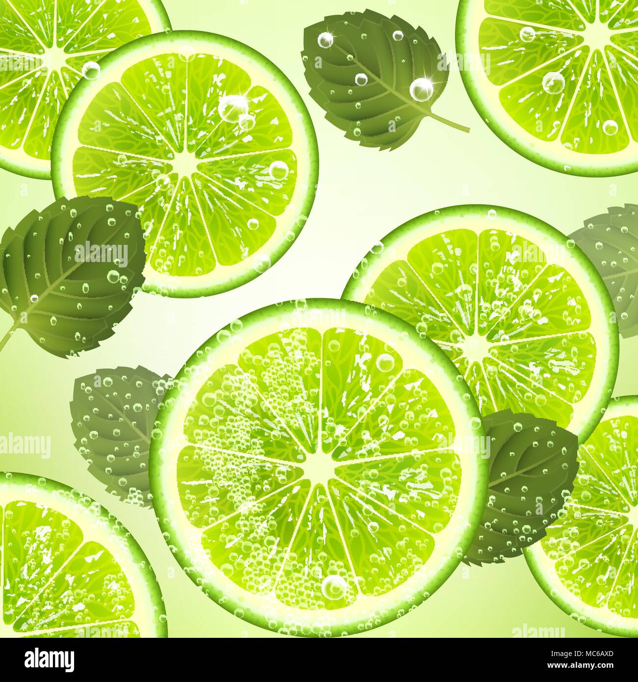 Refreshing lime drink Stock Vector Images - Alamy