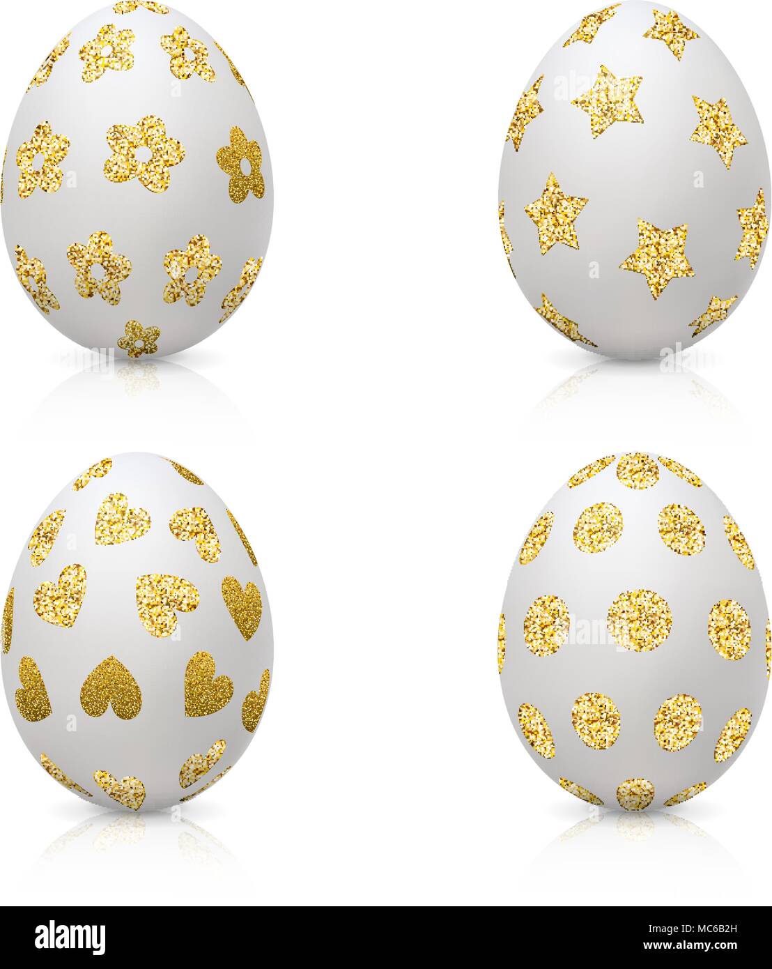 Easter eggs decoration background Stock Vector Images - Alamy