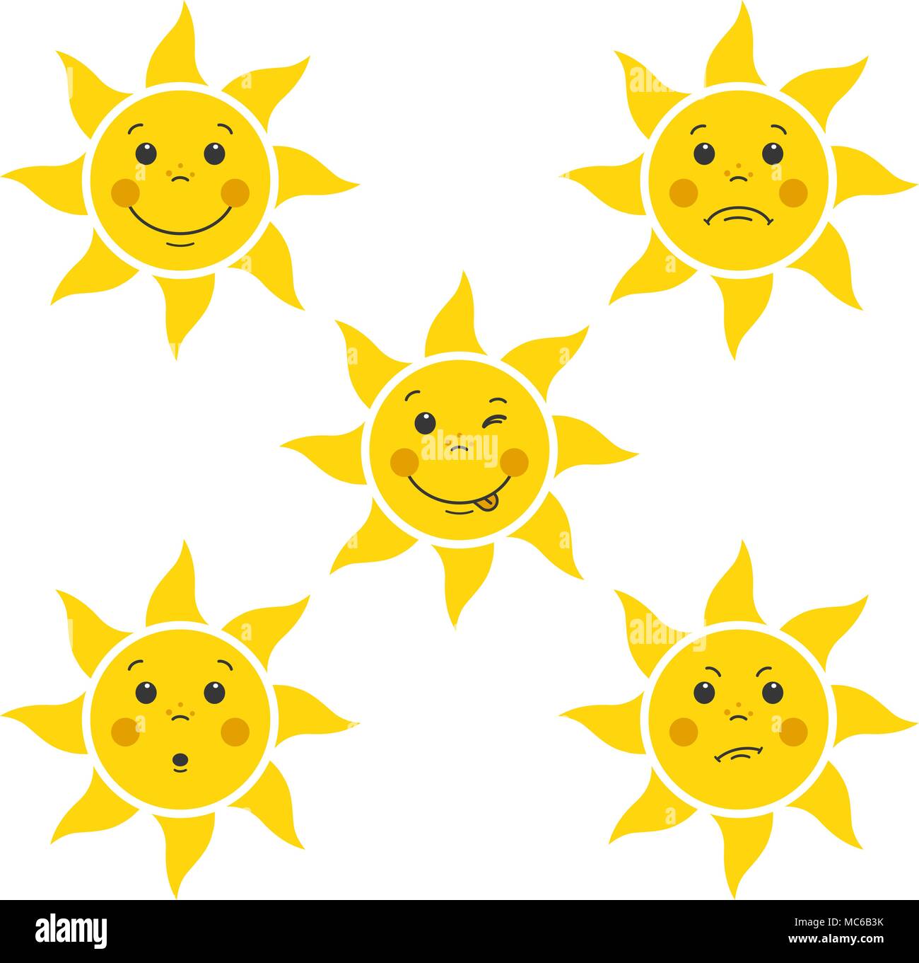 Faces the sun Stock Vector Images - Alamy