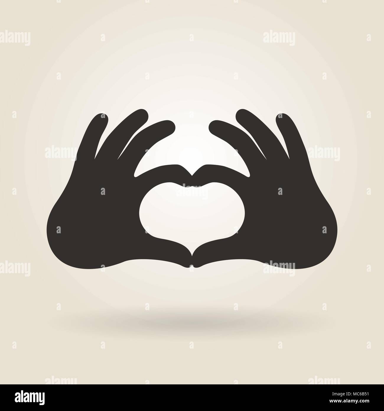 Hand heart symbol hi-res stock photography and images - Alamy