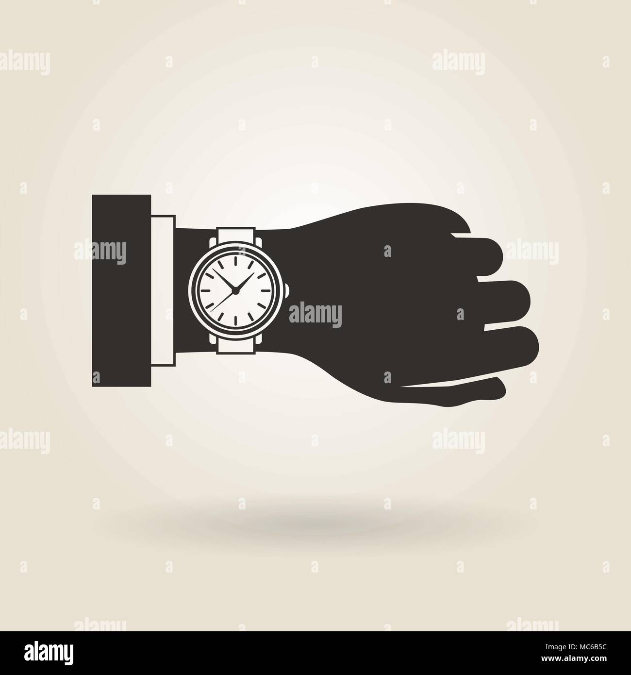 Hand watch vector vectors hi-res stock photography and images - Alamy