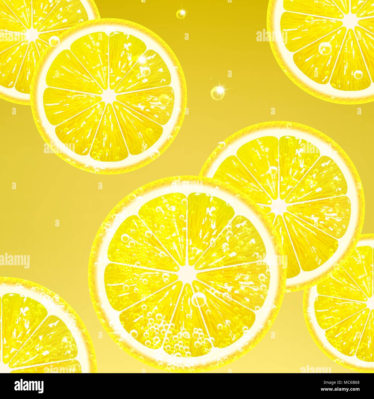 Slices lemon sour Stock Vector Images - Alamy