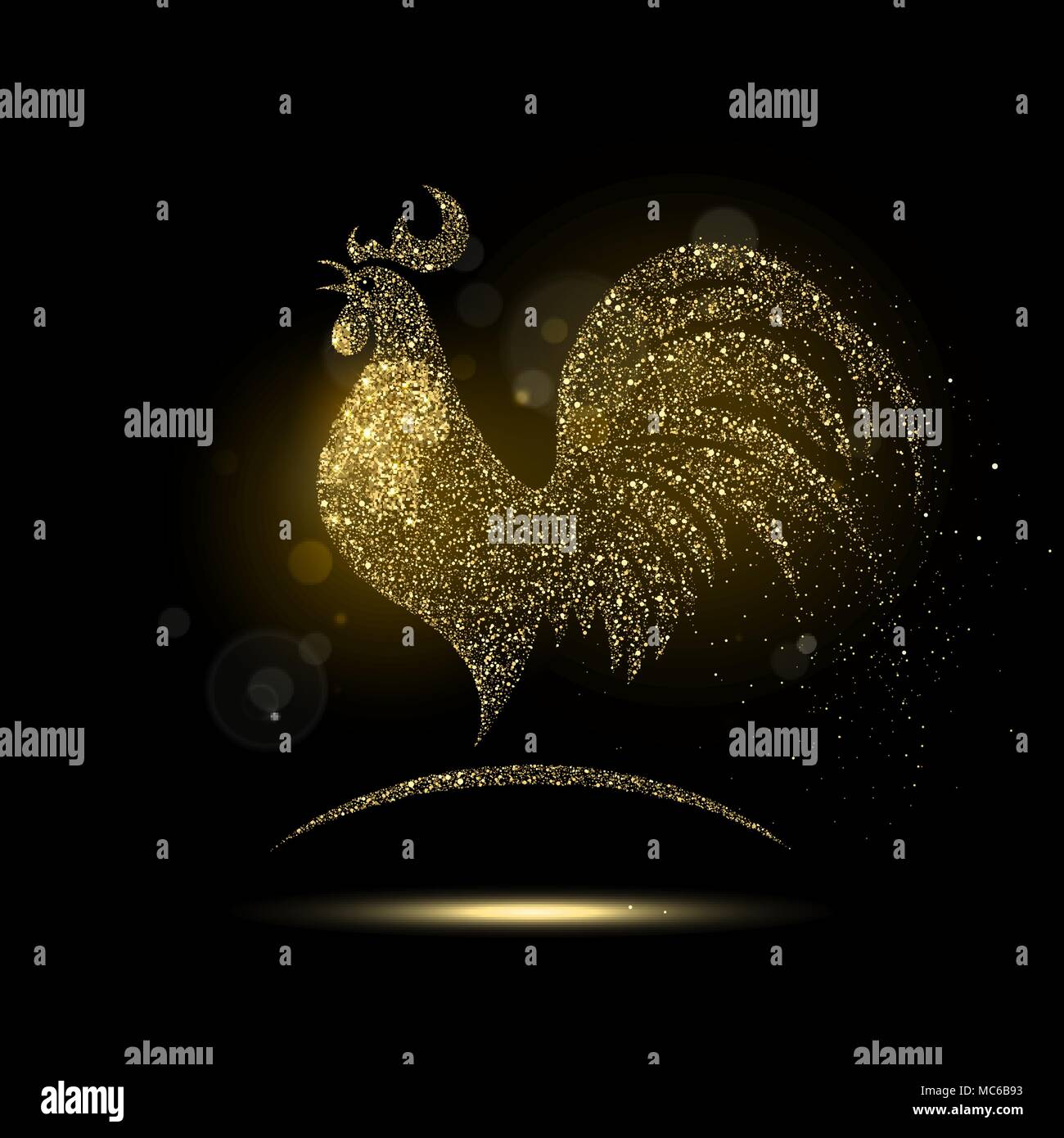 Shiny glitter on black Stock Vector Images - Alamy