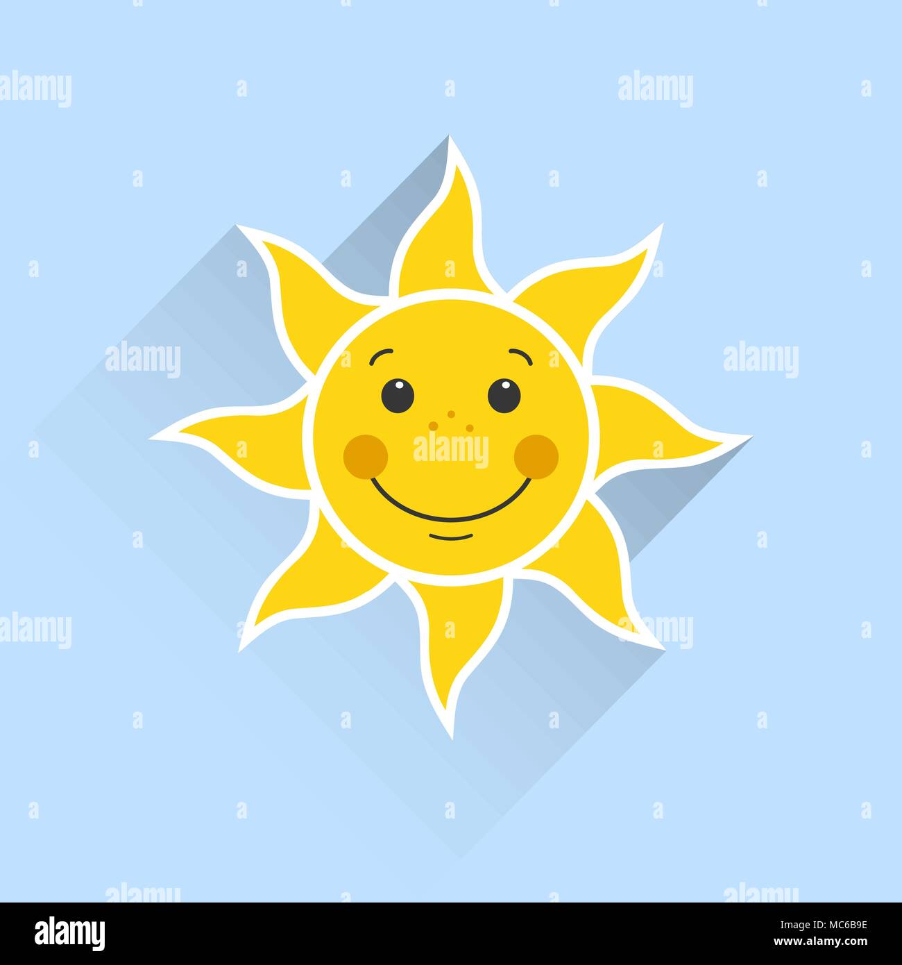 Sun smiling vector hi-res stock photography and images - Alamy