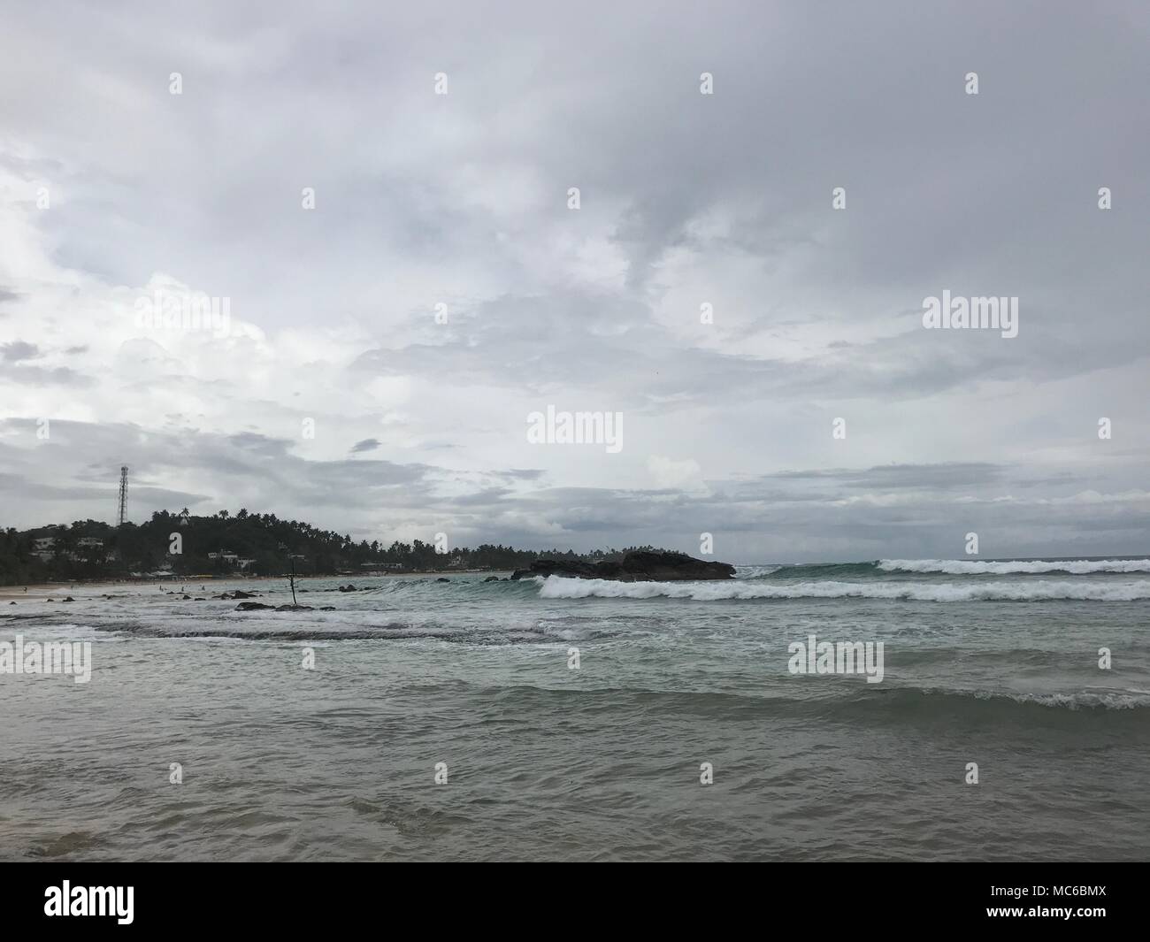 Sea cloudy weather big waves hi-res stock photography and images - Alamy